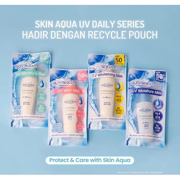 Jual BILBIL SKIN AQUA UV Moisture Milk Spf 50 PA+++ | UV Whitening Milk Spf 50 PA+++ | UV Mild ...