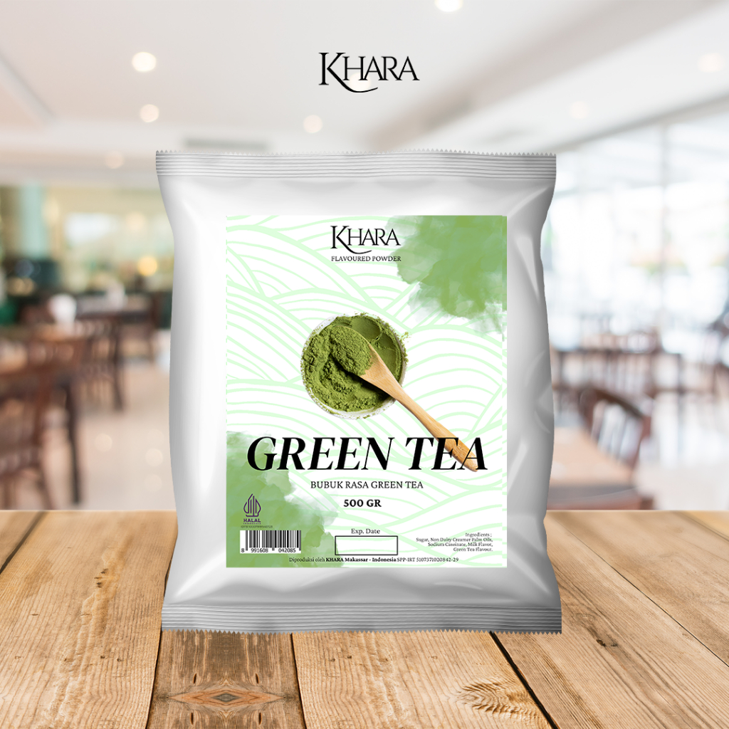 Jual Bubuk Minuman Rasa Green Tea 500gr - Khara Green Tea Flavoured ...