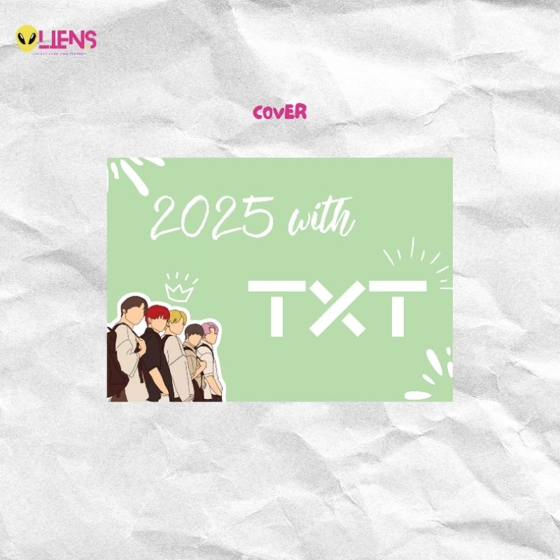 Jual TXT Kpop Calendar Aesthetic 2025 A5 - Kalender Meja Planner /Duduk ...