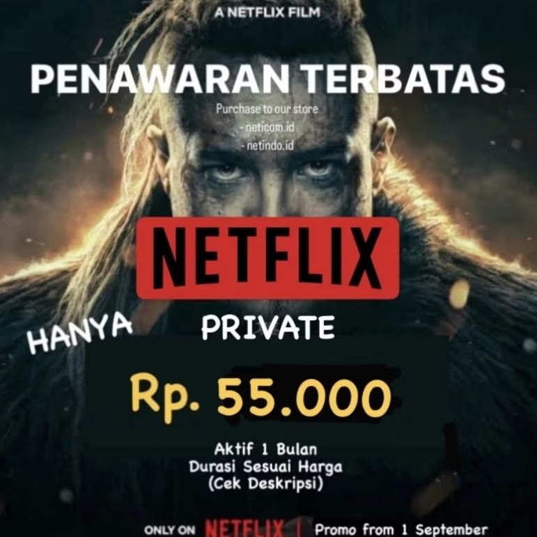 Jual NETFLIXX PERMIUM SEMI PRIVATE ANTI SCREEN LIMIT TERMURAH PROMO ...