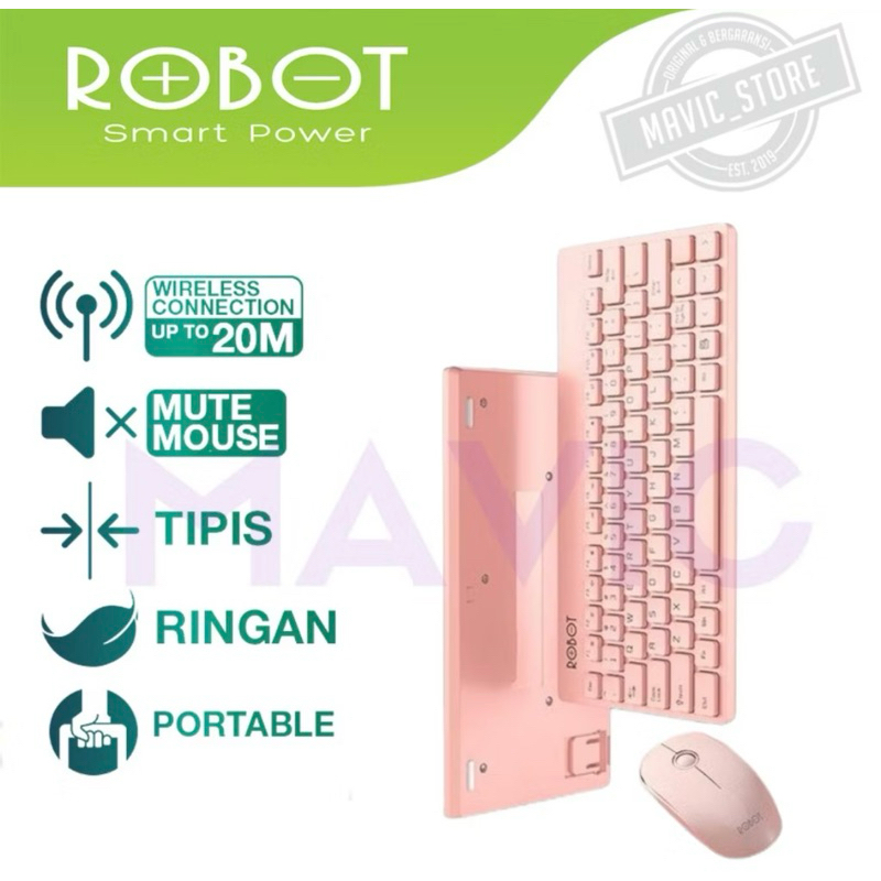 Jual Preloved MG ROBOT KM3000 Wireless Keyboard and Mouse Combo Set ...