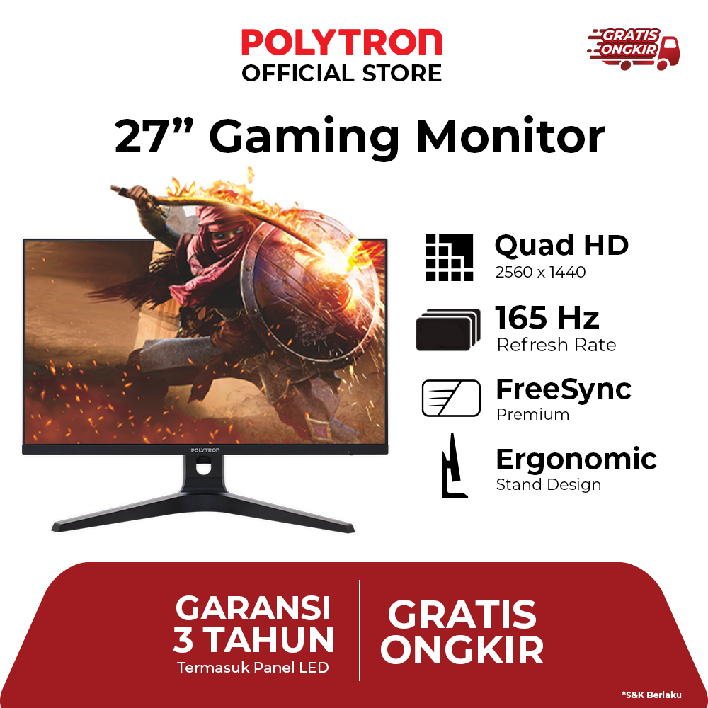 Jual Polytron Gaming Monitor 27 Inch Quad HD (2K) - PMD 27IQ9931 ...