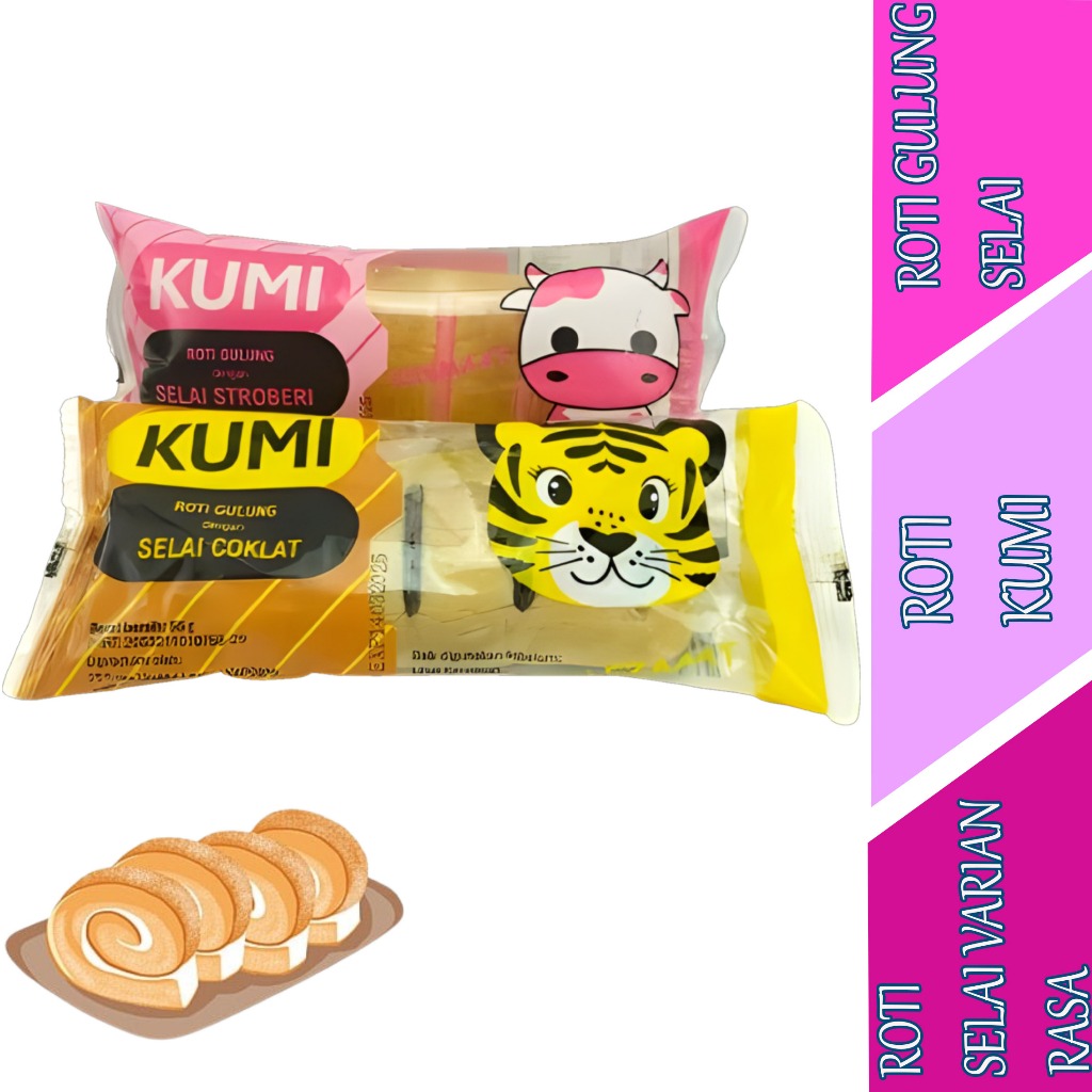 Jual Roti Selai Aneka Varian Rasa - Roti Kumi - Roti Gulung Dengan ...