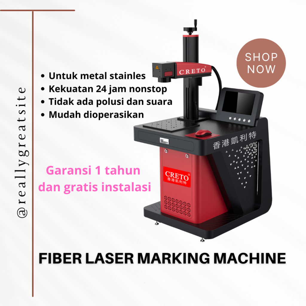 Jual Mesin fiber Marking Creto | Shopee Indonesia