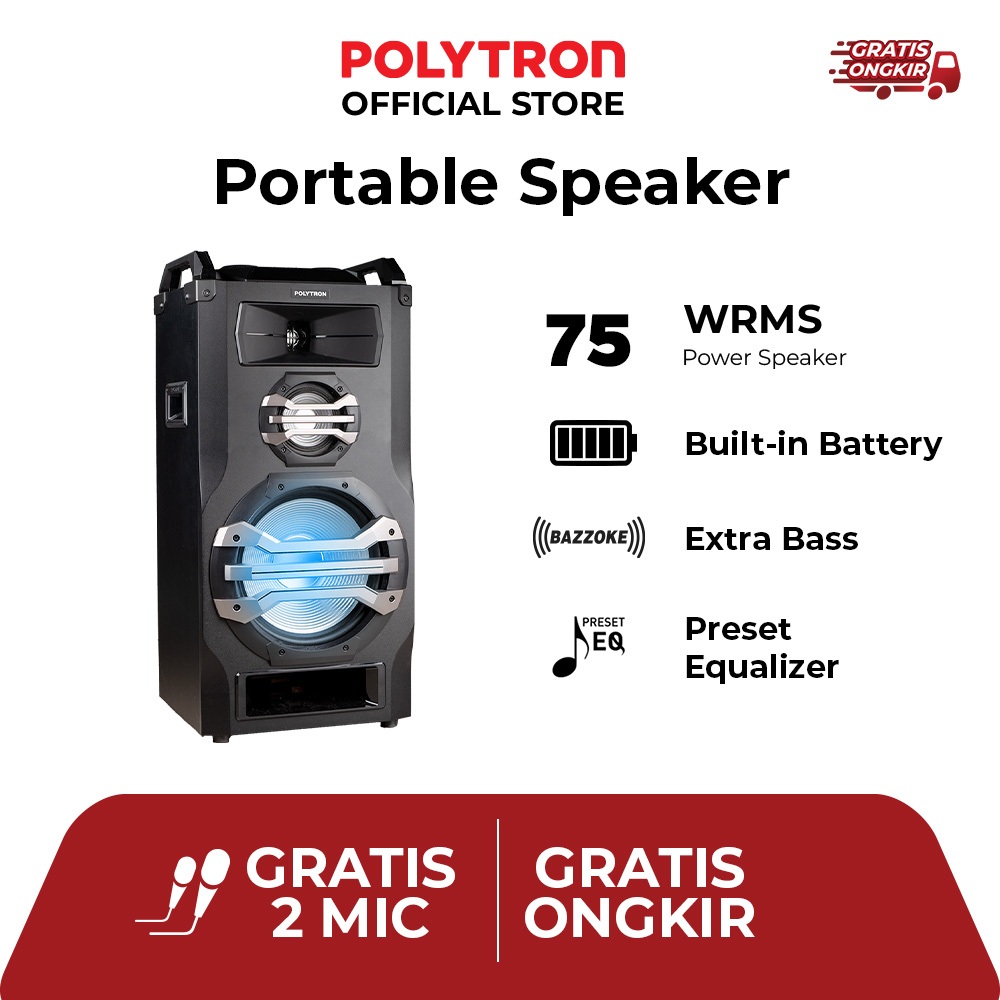 Jual POLYTRON Portable Speaker PTS 12KF15 | Shopee Indonesia
