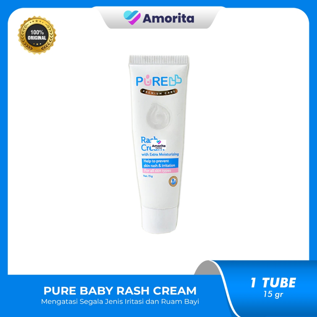 Jual Pure Baby Rash Cream 15 Gram - Bantu Meredakan Gatal Ruam Popok ...