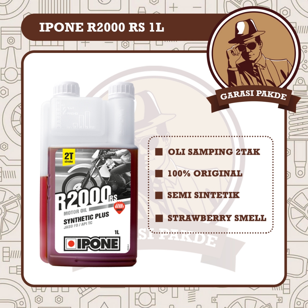 Jual Ipone 2T R2000 RS 1L Strawberry - Oli Samping Motor 2Tak Original ...