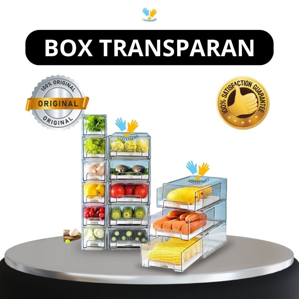 Jual Box Transparan Kulkas / Box Cuci Buah Sayur / Tempat Buah Sayur ...
