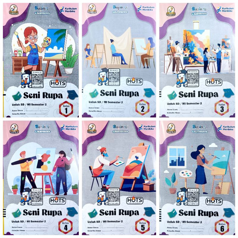 Jual LKS SD MI SENI RUPA KELAS 1 2 3 4 5 6 SEMESTER 2 TA.2024/2025 KURIKULUM MERDEKA | BUPIN ...