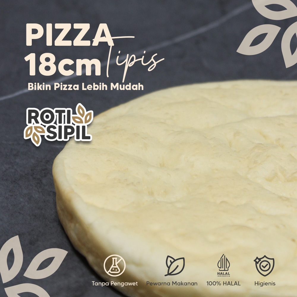 Jual Roti Pizza Tipis Ukuran 18cm | Base Pizza Tipis 18cm | Shopee ...