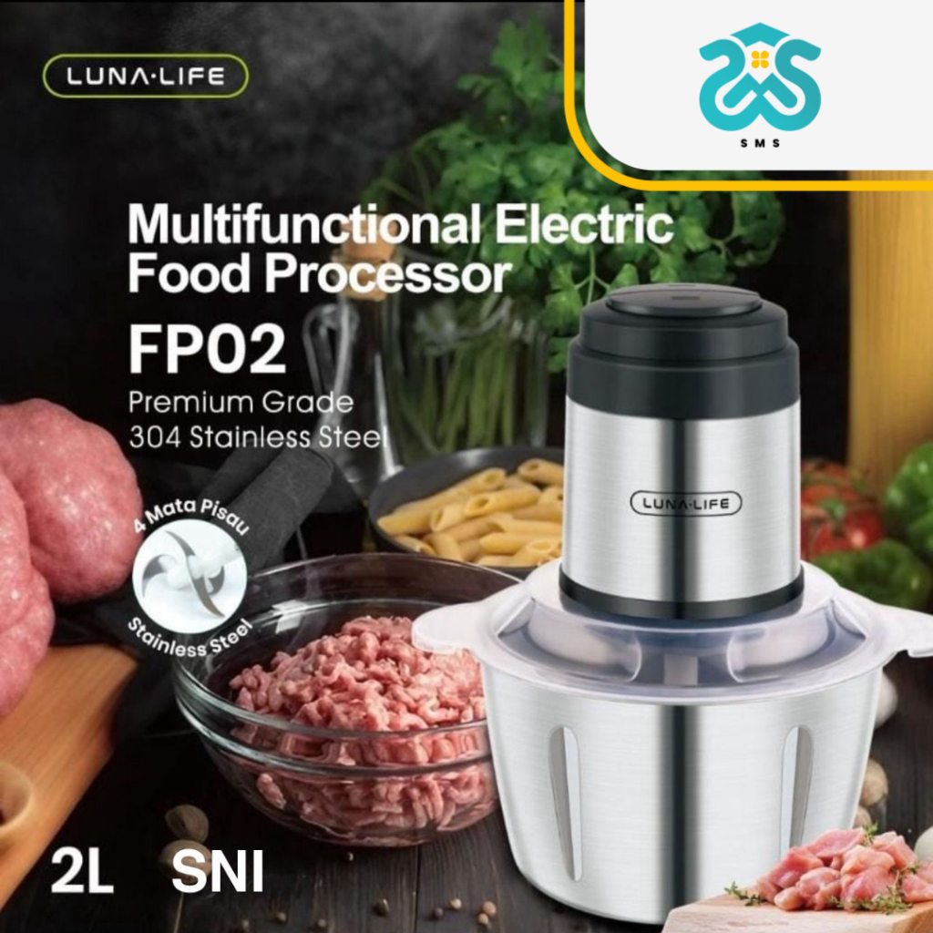 Jual SMS.ID - Chopper Luna Life FP02 Blender Penggiling Daging Serbaguna Multifunctional ...