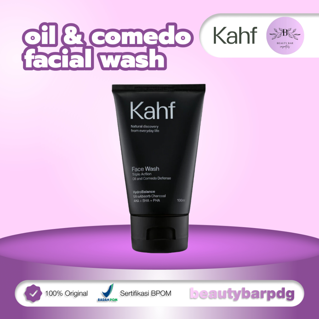 Jual Kahf Face Wash Triple Action Oil and Comedo Defense 100 ml | Face ...