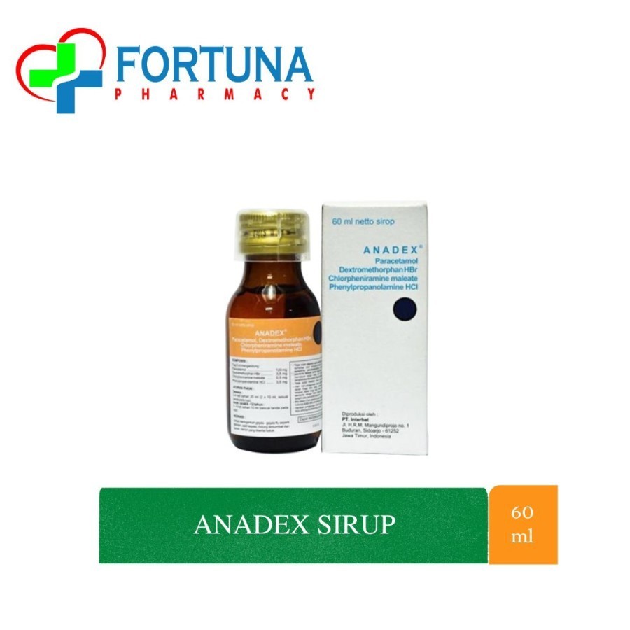 Jual ANADEX SIRUP | Untuk Batuk Pilek Dewasa | 60ml | Shopee Indonesia