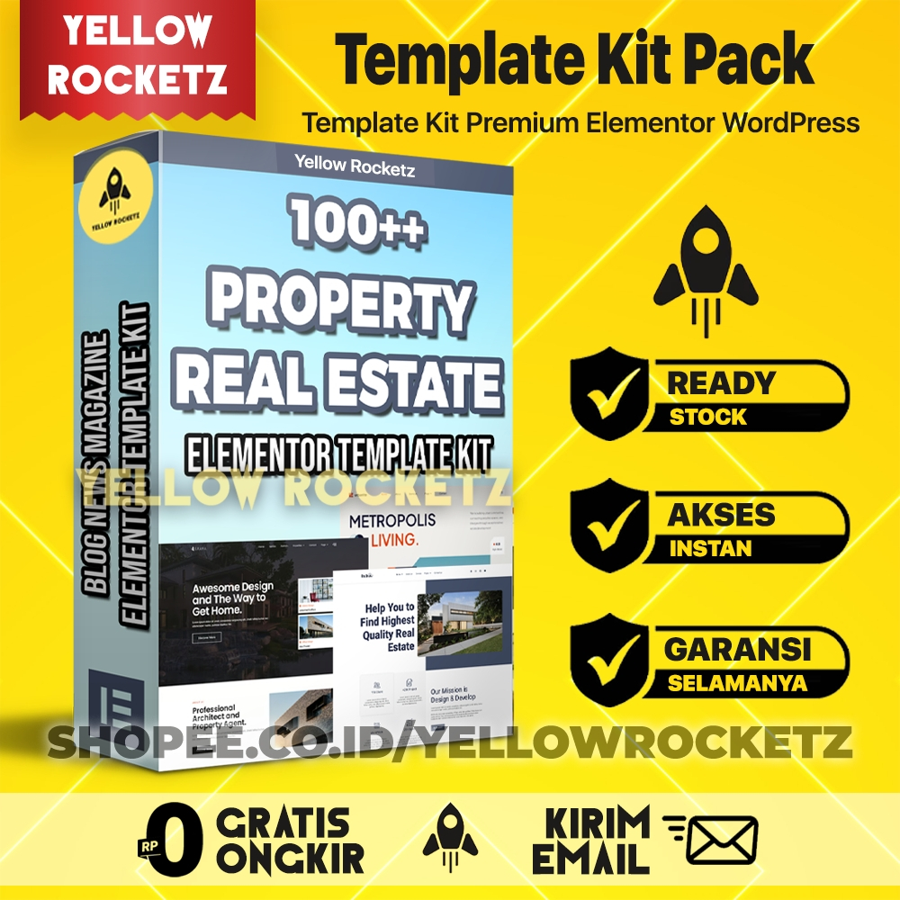 Jual 100++ PROPERTY REAL ESTATE Elementor Template Kit Premium - Pro ...