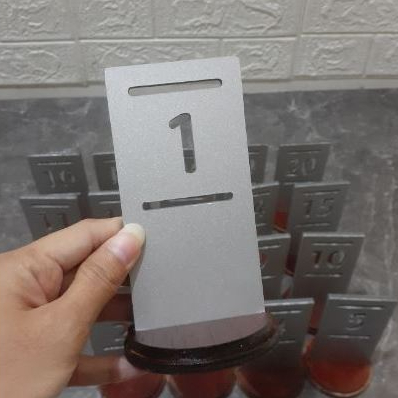 Jual Nomor Meja Penanda Meja Cafe, Coffee Shop, Restaurant, Rumah Makan ...