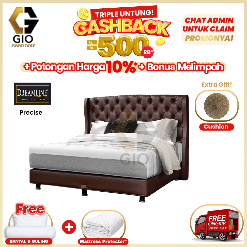 Jual Dreamline Set Kasur Spring Bed Precise (Fullset) | Shopee Indonesia