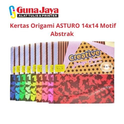 Jual Kertas Origami ASTURO 14x14 Motif Abstrak - Kertas Lipat ASTURO ...