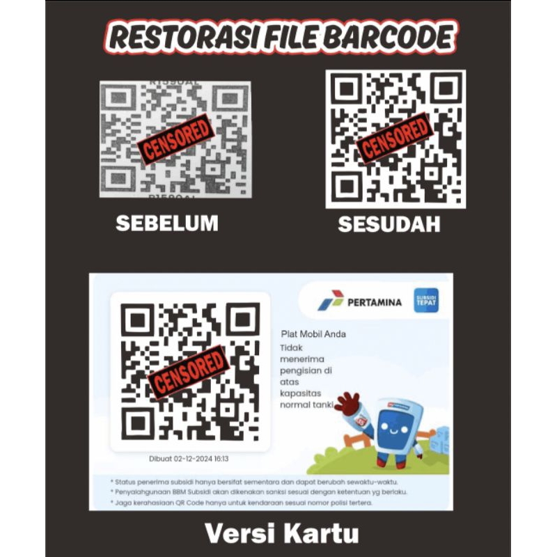 Jual Perbaikan File Barcode Yang Rusak atau Hilang | Shopee Indonesia