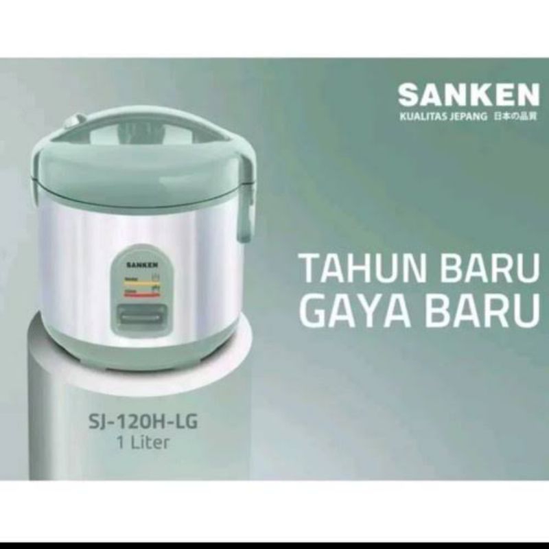 Jual Sanken SuperCom Rice Cooker Stainless 1.0L(350W) | Shopee Indonesia