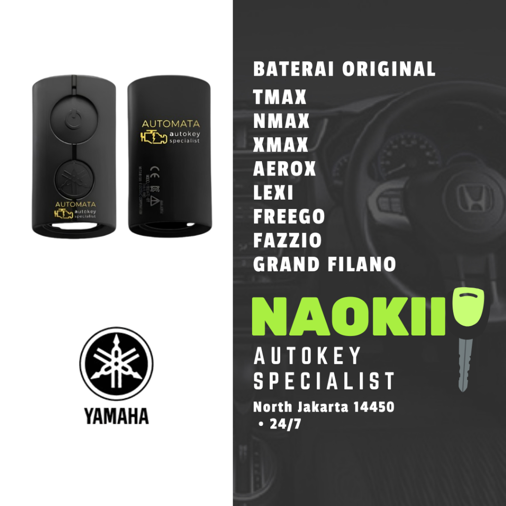 Jual Baterai Remote Kunci Yamaha XMAX | Shopee Indonesia
