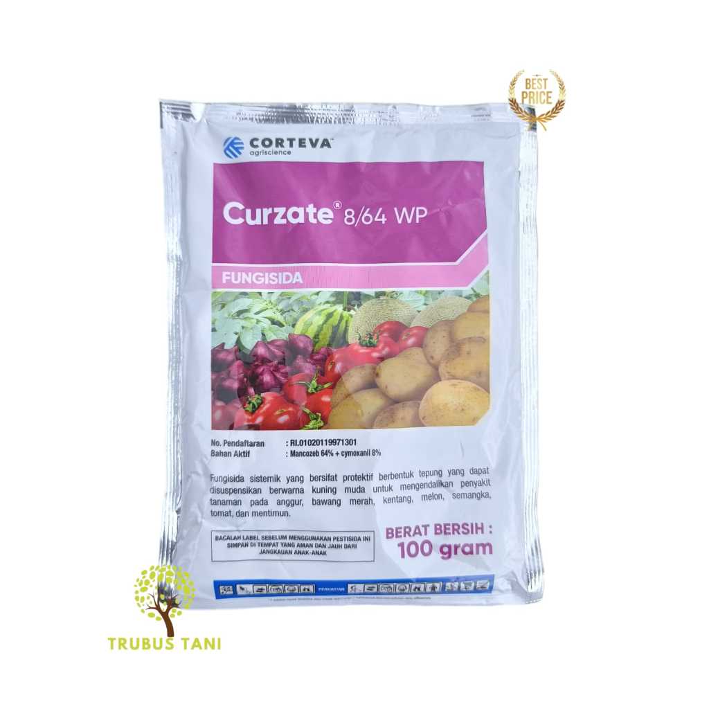 Jual CURZATE 8/64WP 100 Gram Fungisida Bercak Daun, Busuk Daun, Dan ...