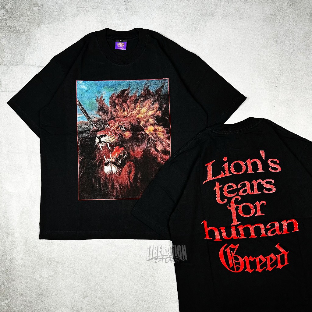 Jual TS GREEDY DUST - LION TEARS | OFFICIAL MERCHANDISE | Shopee Indonesia