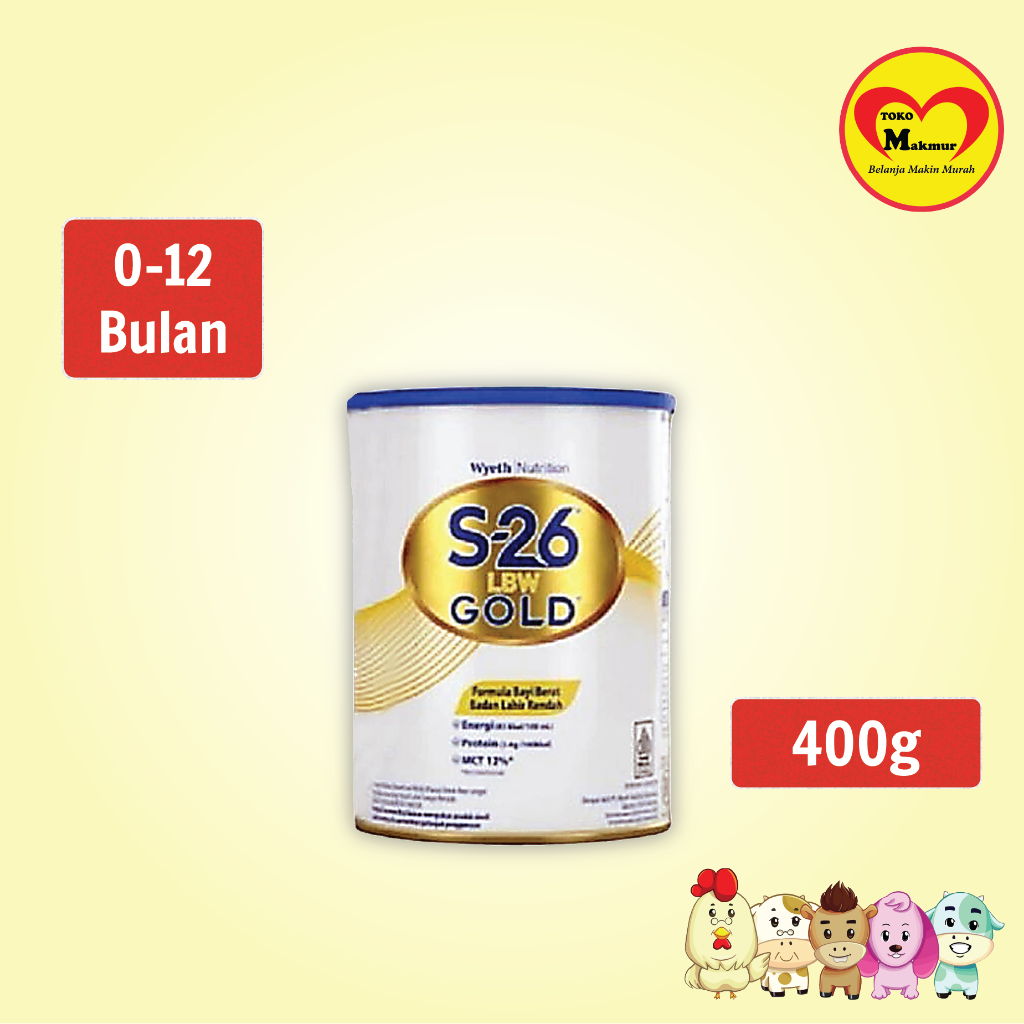 Jual Wyeth Nutrition S-26 LBW Gold 400gr / Toko Makmur Online | Shopee ...