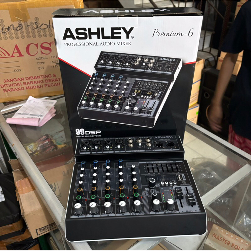 Jual Mixer Audio Ashley Premium 6 (6CH, USB, BT) - Pro 6 Premium ...