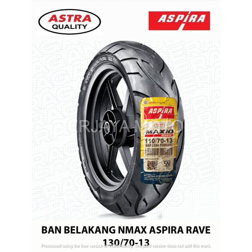 Jual BAN MOTOR NMAX RING 13 110/70-13 130/70-13 ASPIRA RAVE | Shopee ...