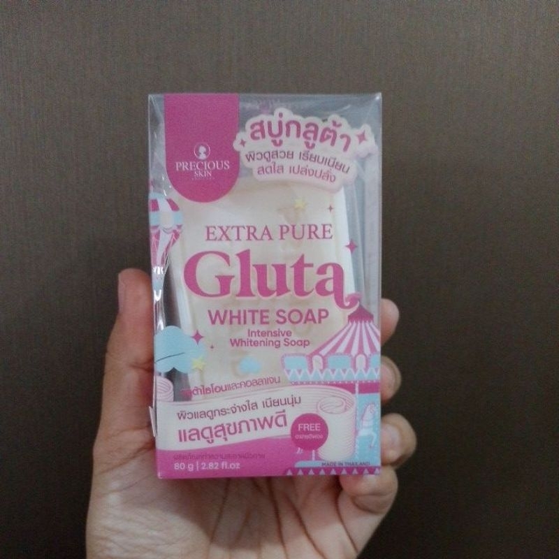 Jual EXTRA PURE GLUTA WHITE SOAP ORIGINAL THAILAND / SABUN WAJAH ...