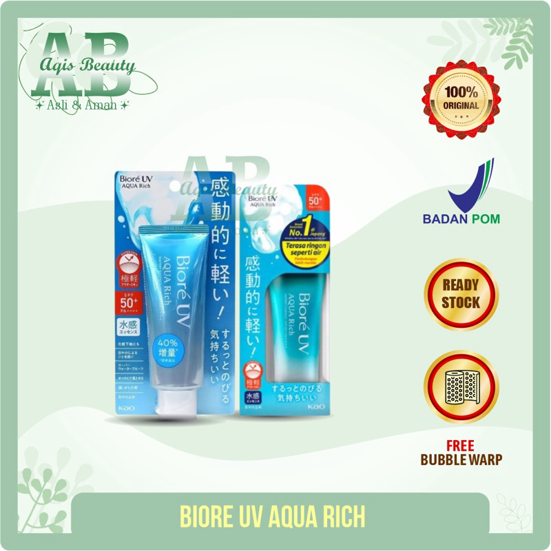 Jual [TASYA FARASYA APPROVED] Biore UV Aqua Rich Watery Essence SPF 50+ PA++++ | Shopee Indonesia