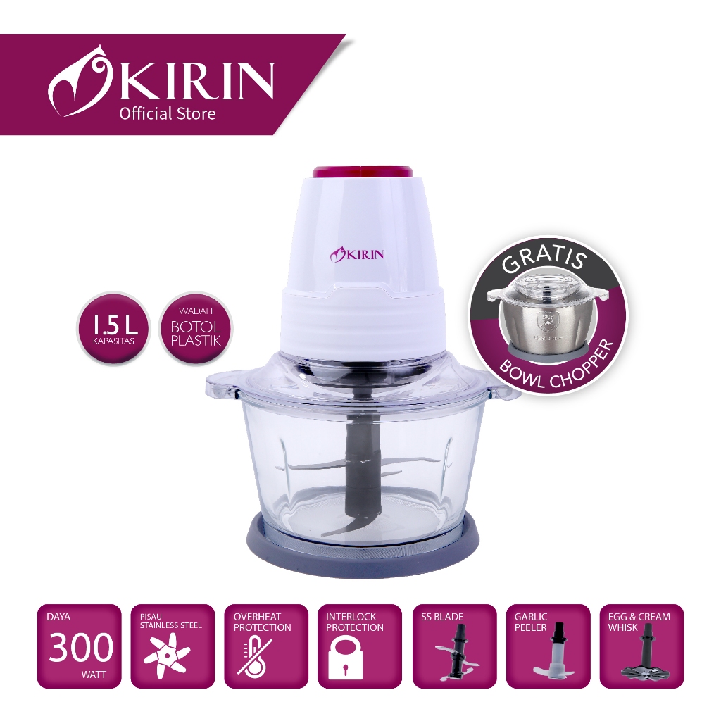 Jual KIRIN FOOD CHOPPER KFC-315G Pengolah Makanan | Shopee Indonesia