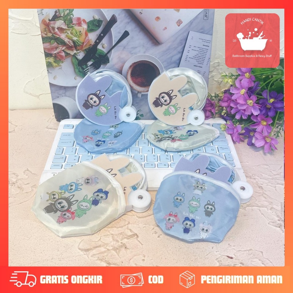 Jual KIPAS LIPAT BULAT FOLDABLE LABUBU MN-1672 KIPAS ANGIN MINI GENGGAM ...