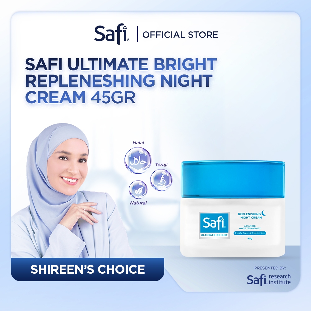 Jual SAFI - Ultimate Bright - Replenishing Night Cream 45gr - Cream Malam | Shopee Indonesia