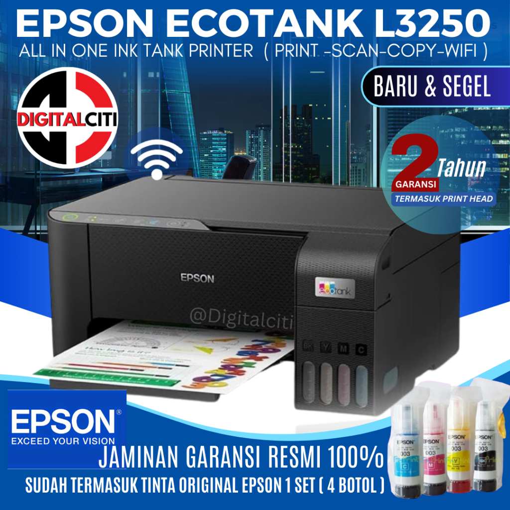 Jual Printer Epson Ecotank L3250 A4 Wi Fi All In One Ink Tank Printer
