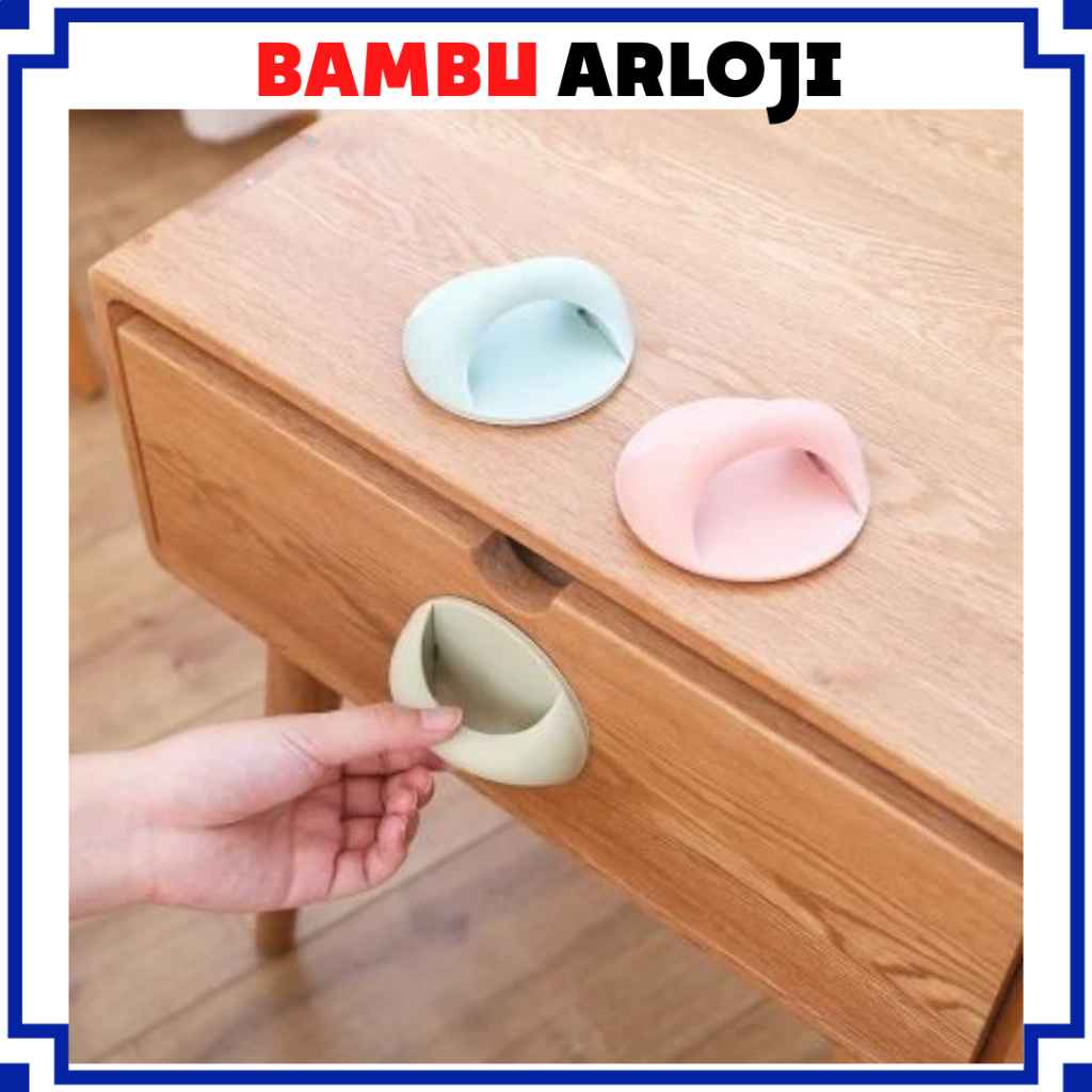 Jual BAJ Pegangan Pintu Bulat Tempelan Gagang Untuk Pintu Kamar Mandi ...
