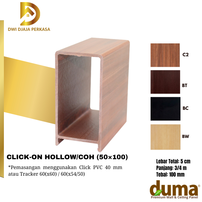 Jual DUMA® CLICK ON HOLLOW 50X100 WPC | Shopee Indonesia