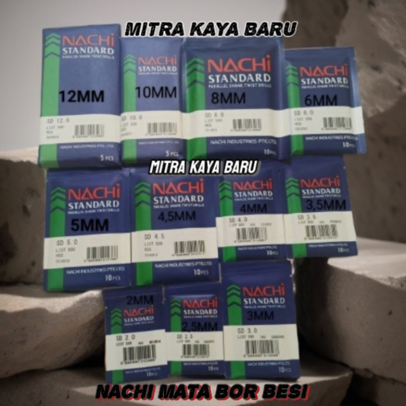 Jual NACHI 2M/2.5M/3M/3.5M/4M/4.5M/5M/5.5M/6M/8M/10M(HARGA1PCS) MATA BOR BESI HSS | Shopee Indonesia