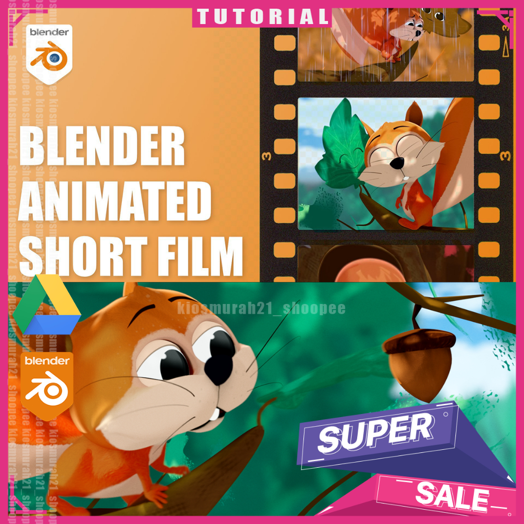 Jual Blender 3D - Filmmaking with Blender Create your own animated Short Film 3D Blender ...