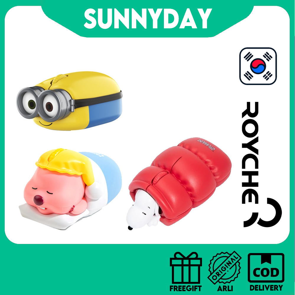 Jual Royche Snoopy ZanMang Loopy Minions Wireless Mouse Bluetooth / 2 ...