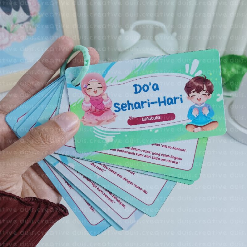 Jual FLASH CARD DOA HARIAN CUSTOM NAMA | Shopee Indonesia