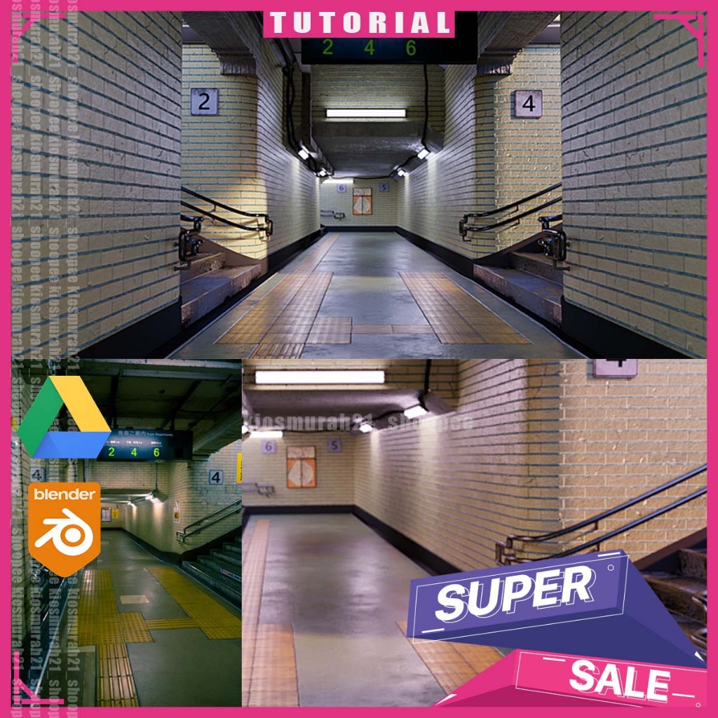 Jual Blender 3D - Achieve 3D Photorealism in Blender 2.8 Subway Challenge 3D Blender Tutorial ...