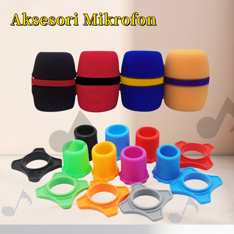Jual Foam microphone cover mic/Busa mic karaoke/Cover Mik Ukuran ...