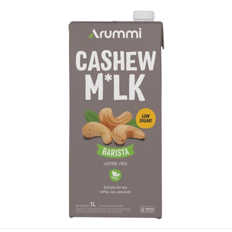 Jual Arummi susu cair rasa kacang Mede Cashew BARISTA 1 LITER | Shopee ...