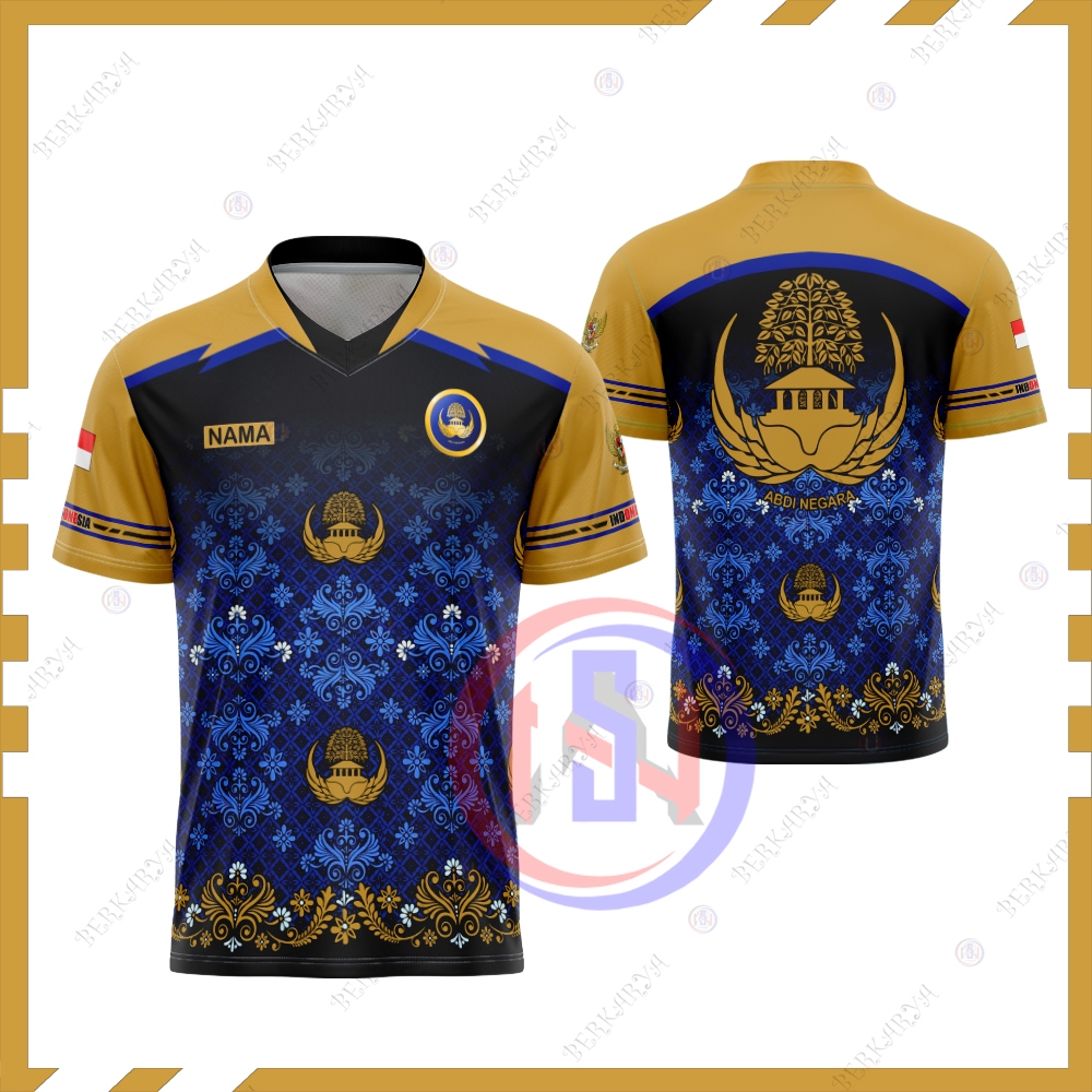 Jual Baju Kaos Jersey Korpri Fullprinting || Baju Guru Batik Korpri ...