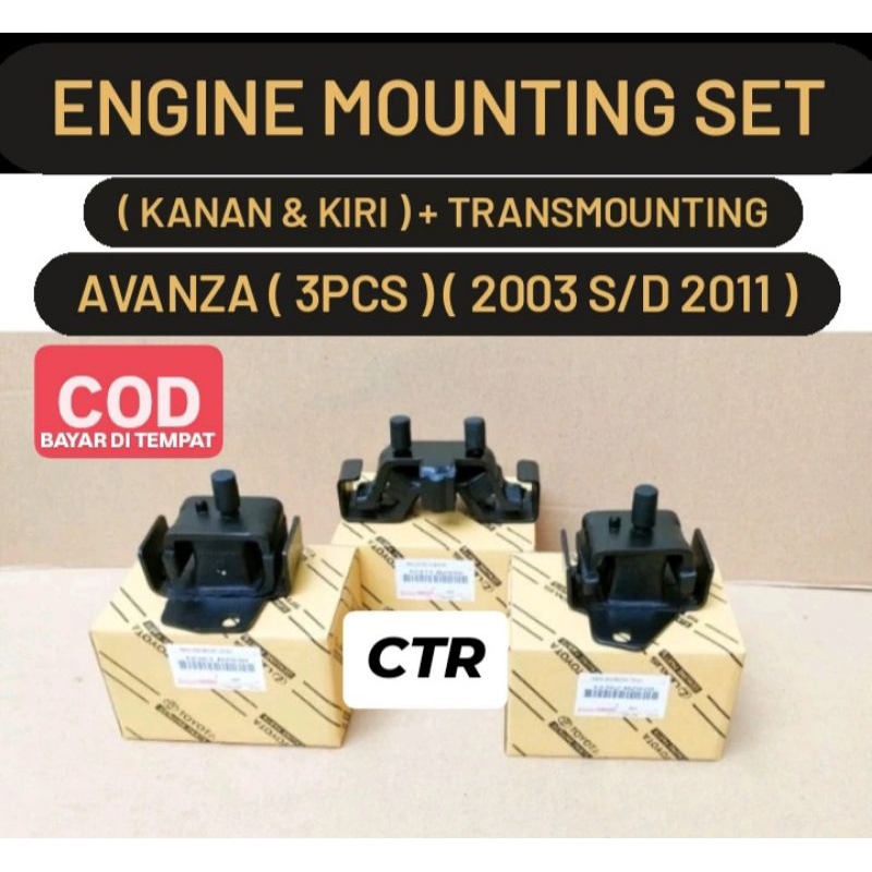 Jual ENGINE MOUNTING /MOUNTING SET AVANZA /DEPAN BELAKANG TOYOTA AVANZA ...
