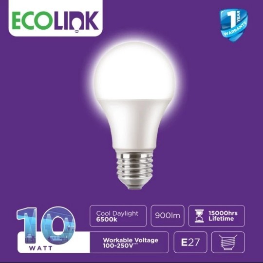 Jual Lampu Led Ecolink LED Bulb 12W E27 - Cool Day Light - 8W-10W ...