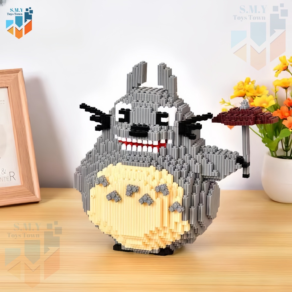 Jual SMY Toystown Nano Blocks Totoro 3D Model, Mainan Blok Susun, Blok ...