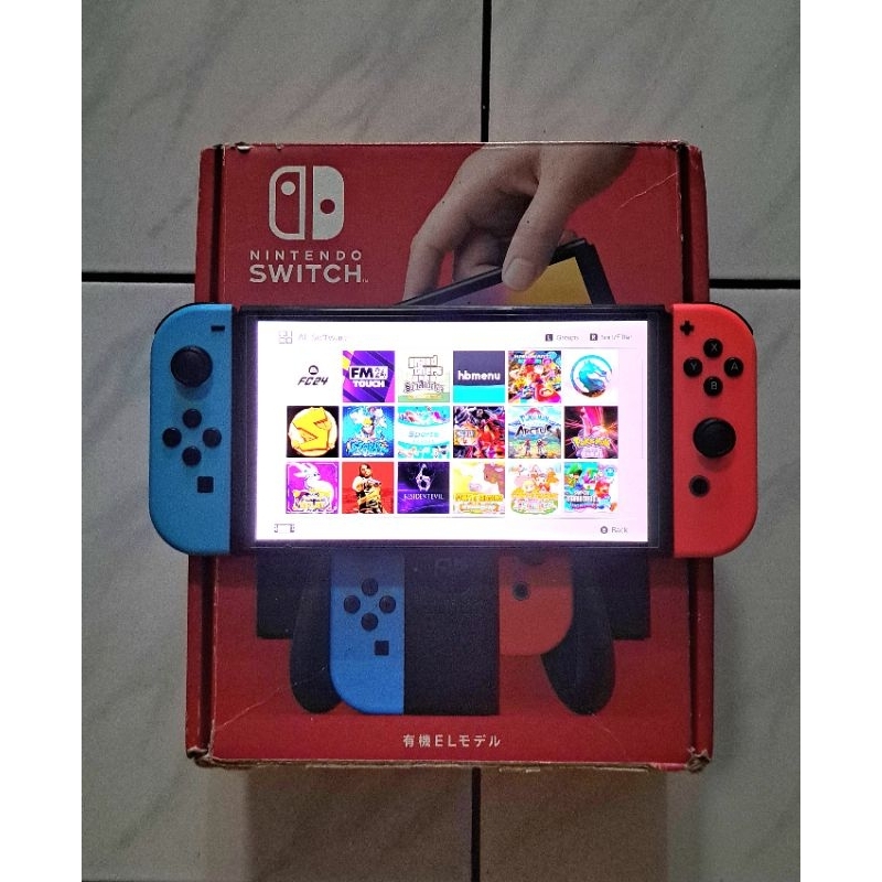 Jual Nintendo Switch OLED CFW 256 GB Fullset Full Games | Shopee Indonesia