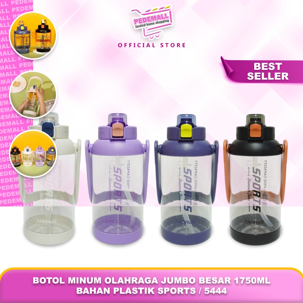 Jual Botol Minum Olahraga Jumbo Besar 1750ml Bahan Plastik Sports ...